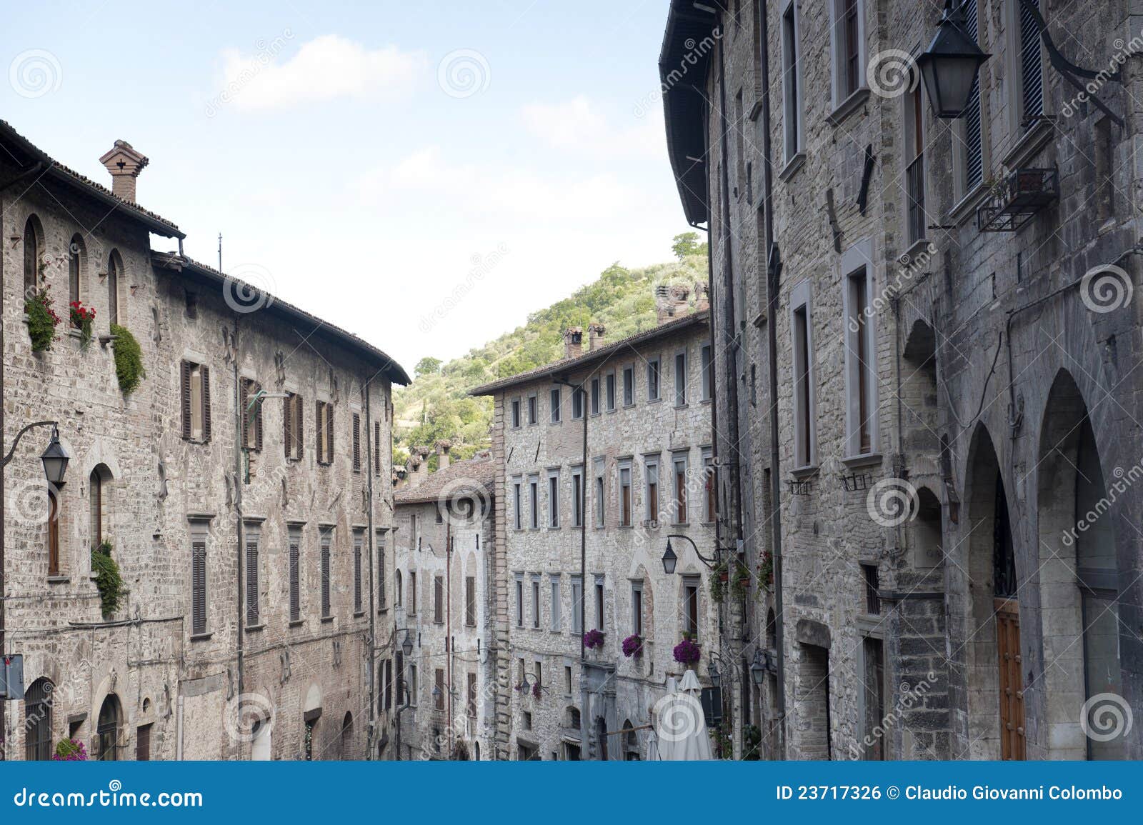 Gubbio (Perugia) stock photo. Image of palace, outdoor - 23717326