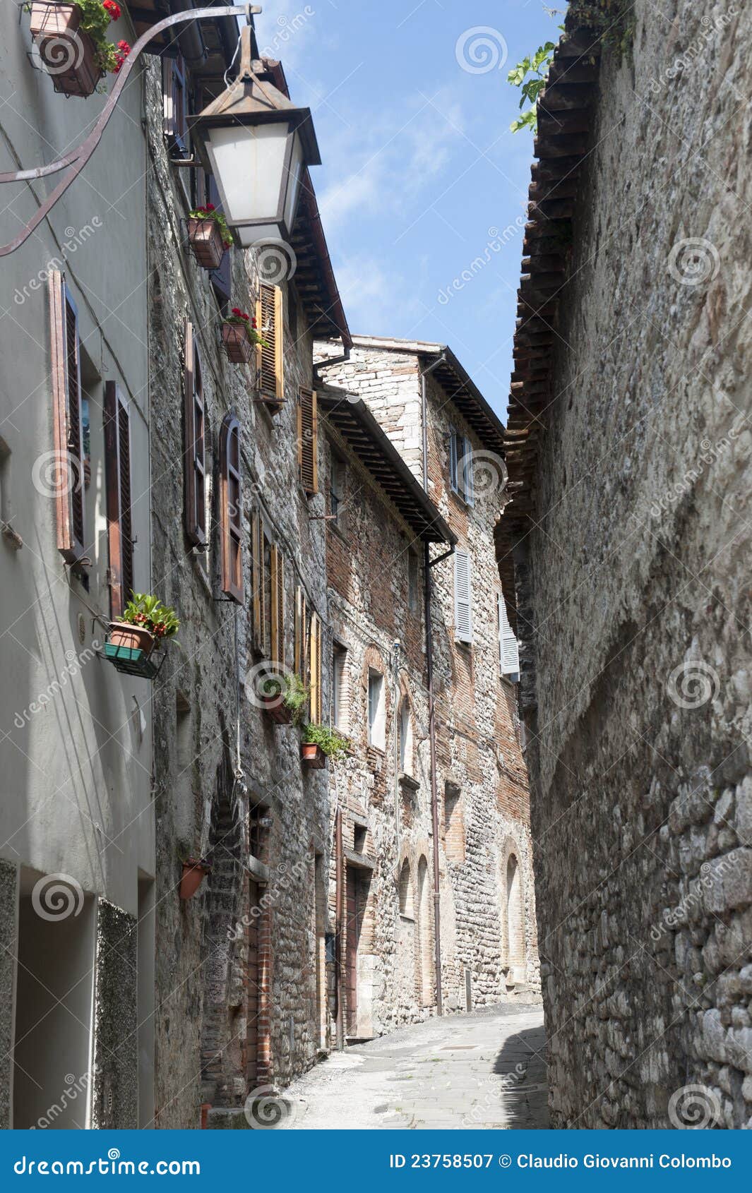 Gubbio (Perugia) stock image. Image of ancient, city - 23758507