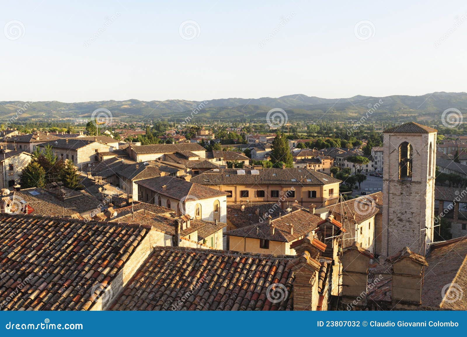 Gubbio (Perugia) stock photo. Image of tile, roof, italy - 23807032
