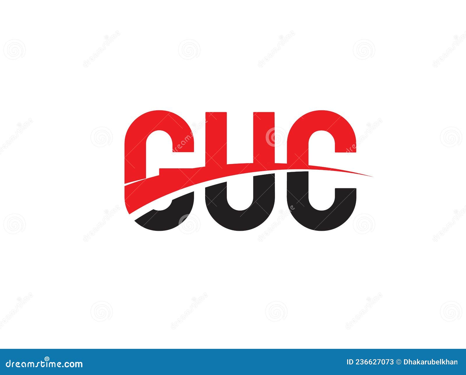 GUC Letter Initial Logo Design Vector Illustration Stock Vector ...