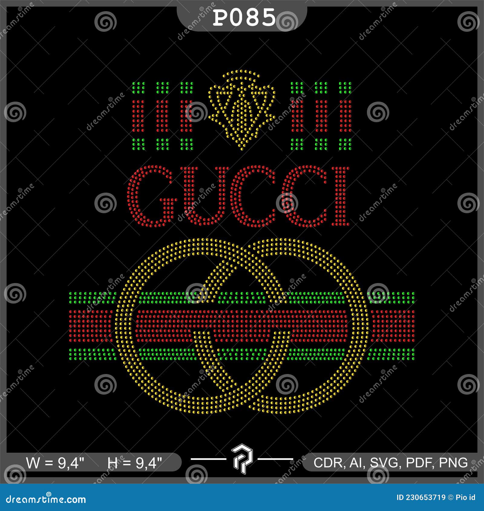 GUCCI HOTFIX PATTERN DESIGN Editorial Photo | CartoonDealer.com #230653719