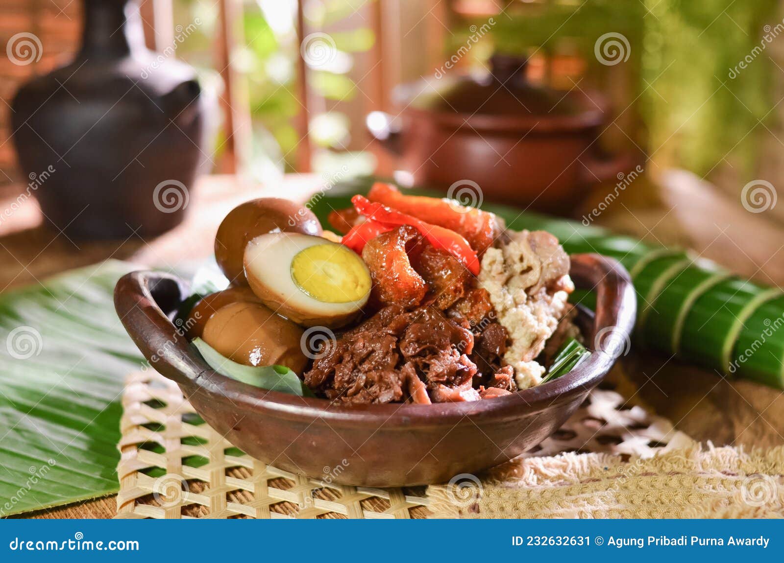 Gudeg Traditional Cuisine from Central Java - Indonesia Stock Image ...