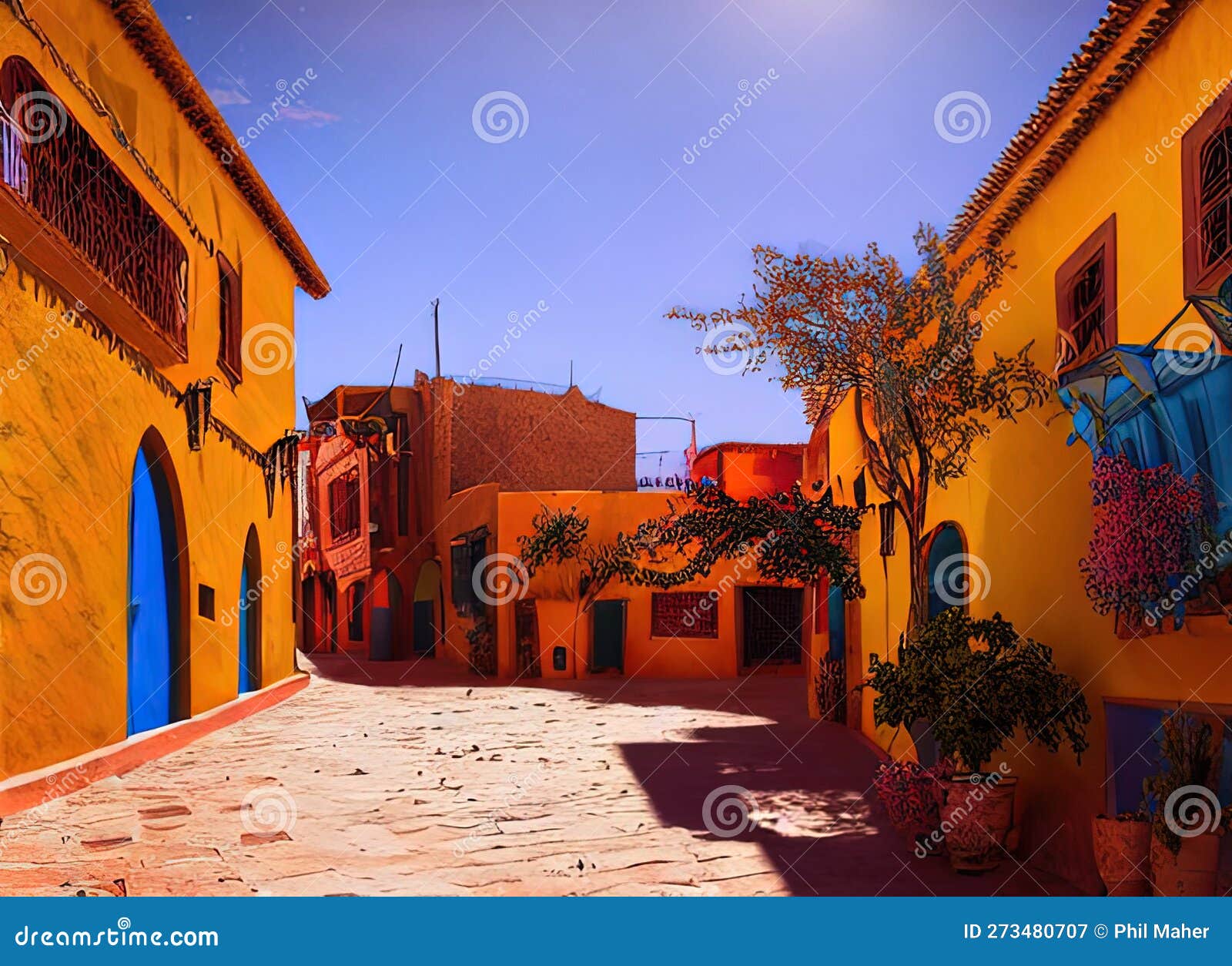 Guercif, Oriental, Morocco. Generative AI. Stock Illustration - Illustration of history ...