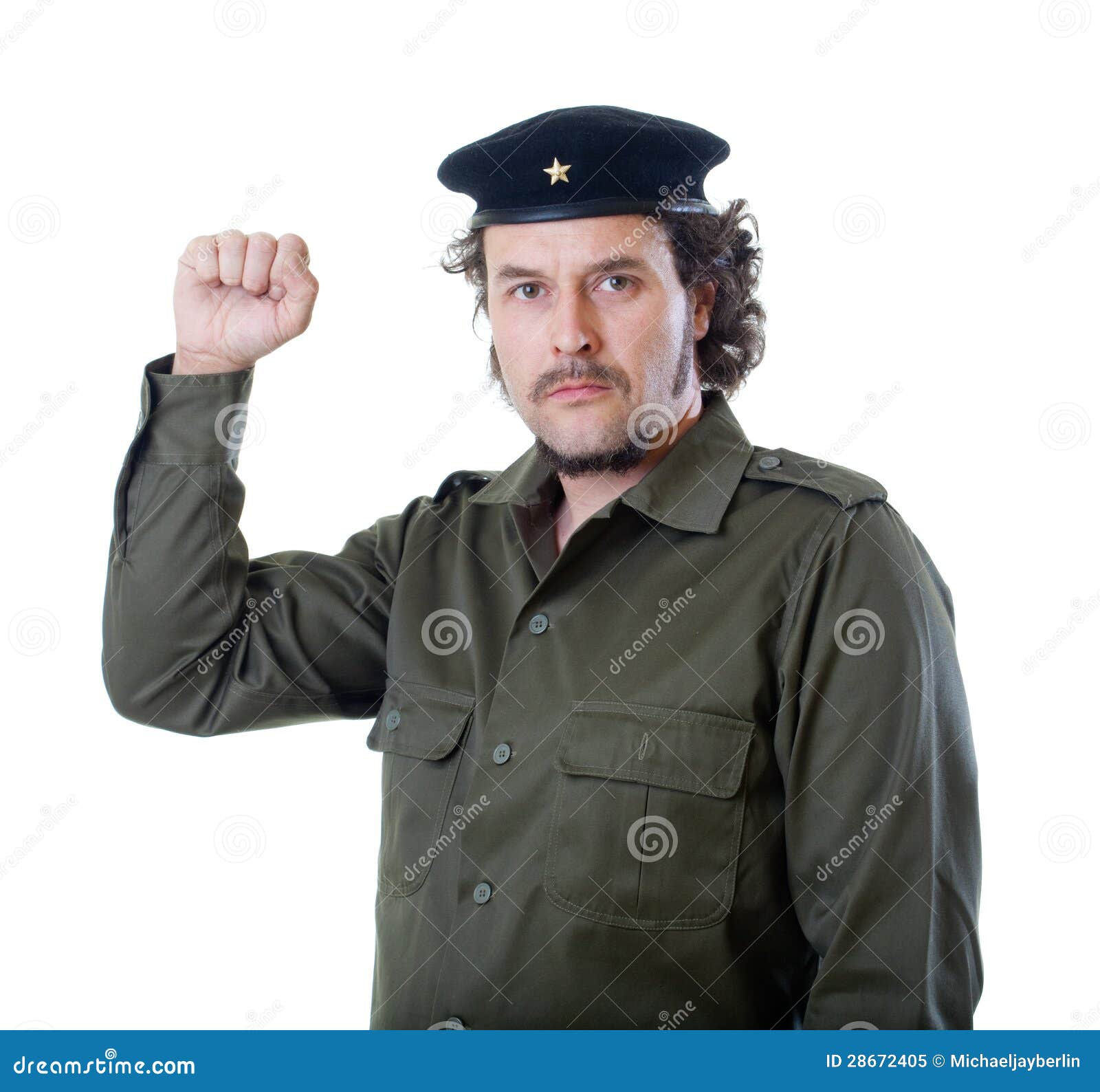 Guerilla with Beret and Communist Star Stock Image - Image of beret ...