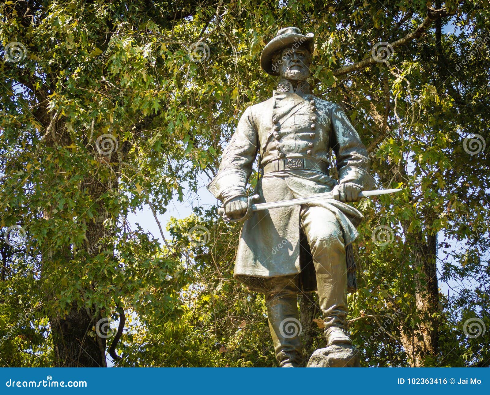 Guerra Civil De Stephen Dill Lee Monument Statue Foto Editorial ...