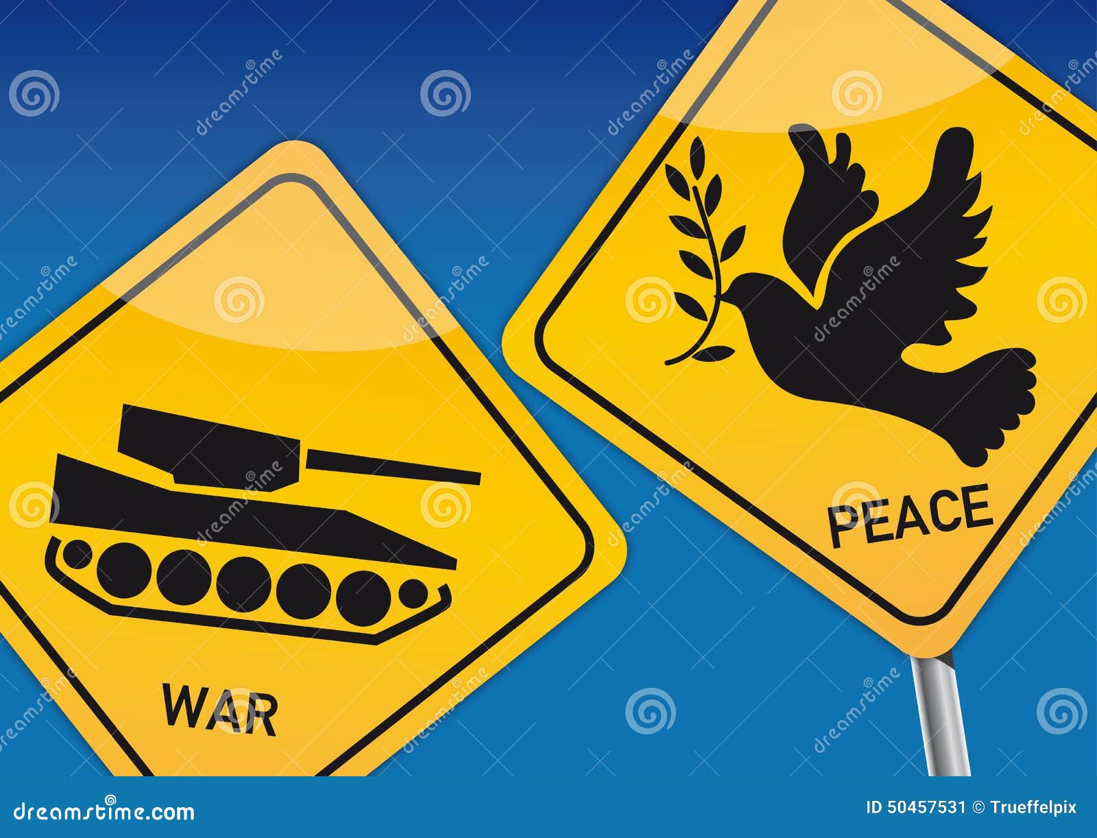 Guerra e pace illustrazione di stock. Illustrazione di pacificamente ...