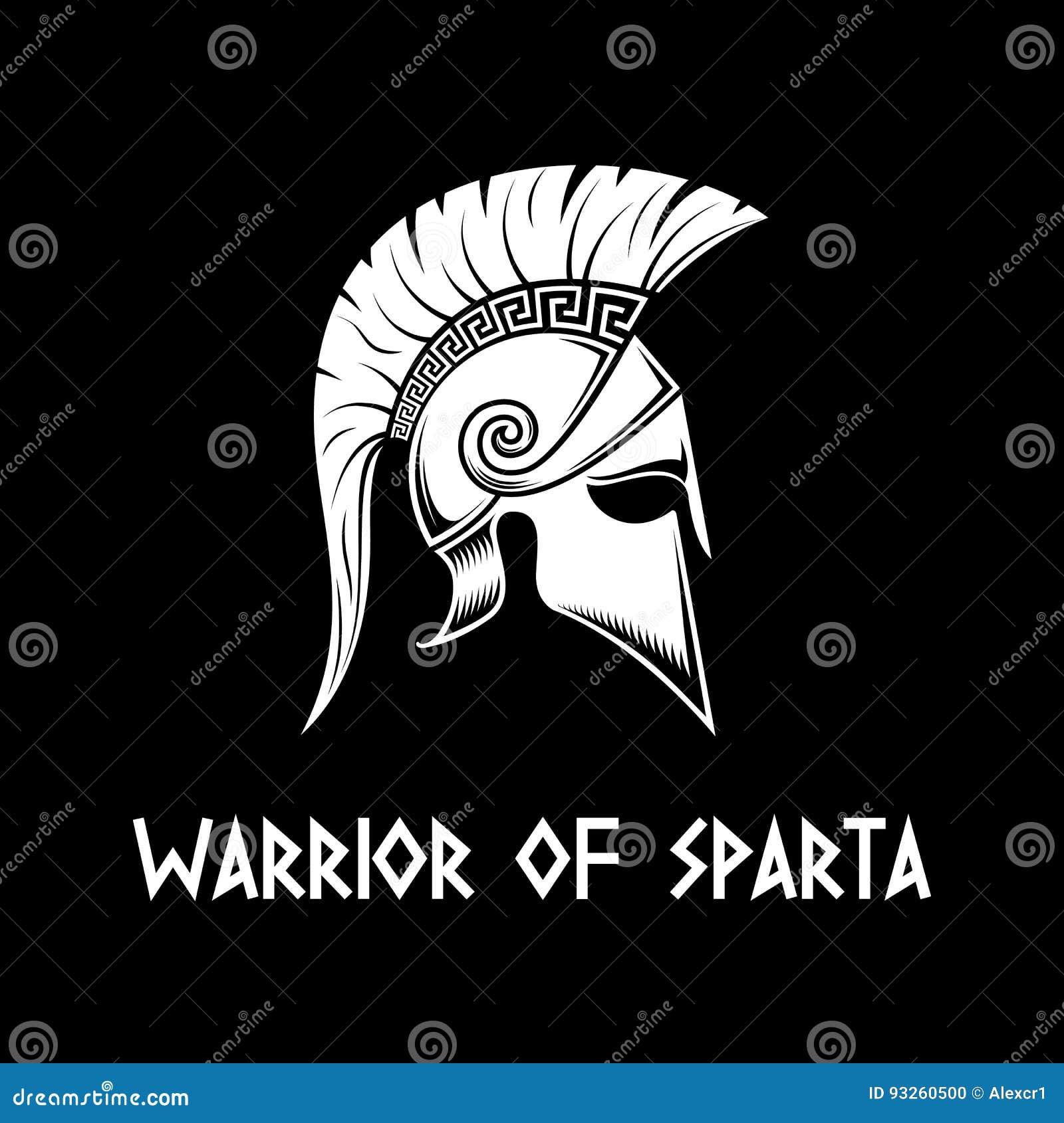 Guerreiro de Sparta ilustração do vetor. Ilustração de fundo - 93260500