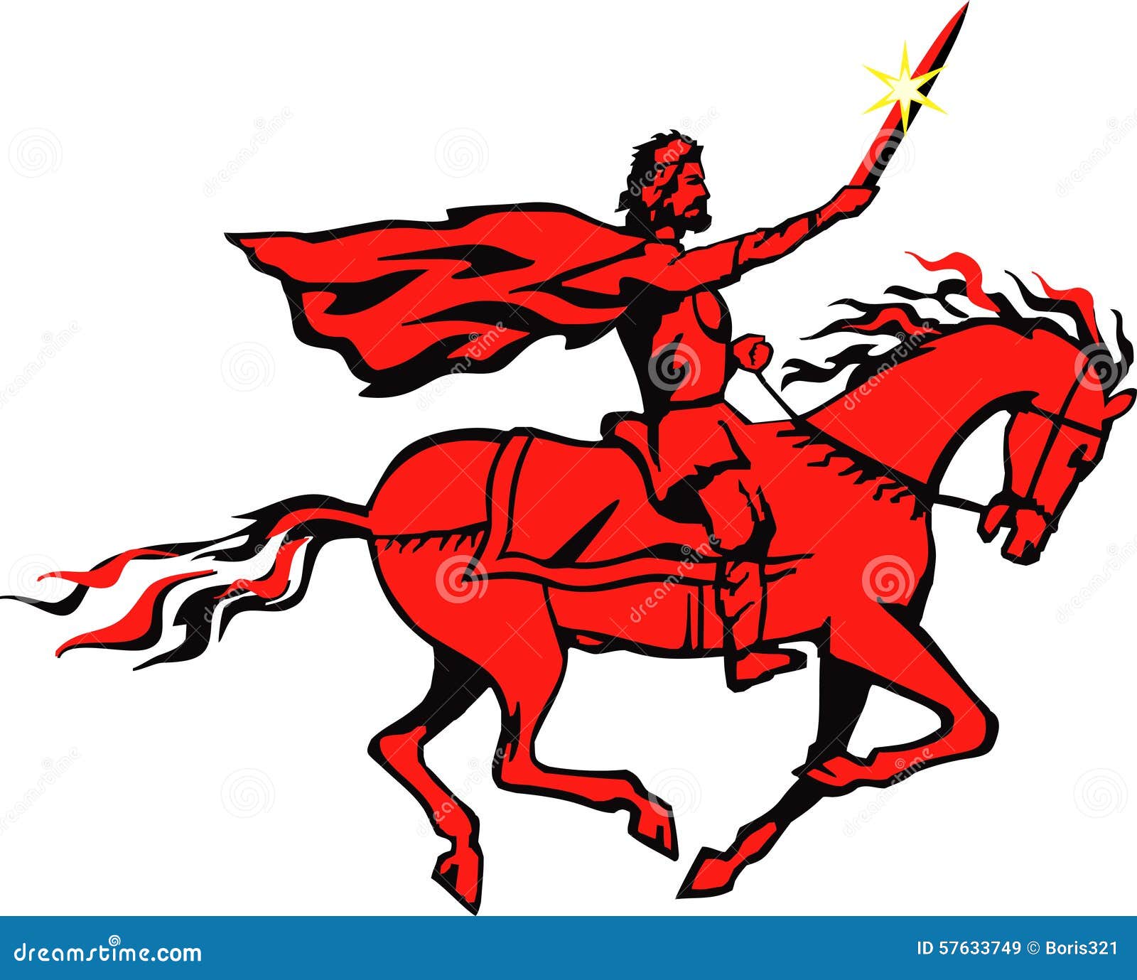 Guerrero ilustración del vector. Ilustración de modelo - 57633749