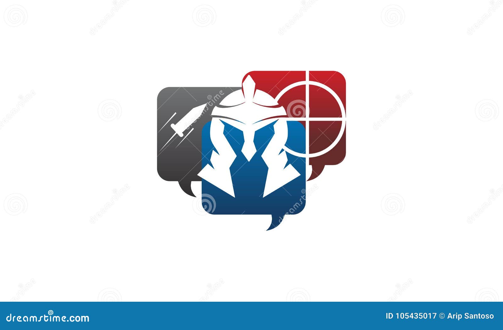 Guerrero Logo Design Template Del Casco Ilustración del Vector ...