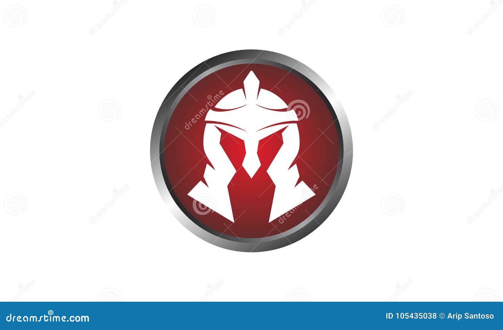 Guerrero Logo Design Template Del Casco Ilustración del Vector ...