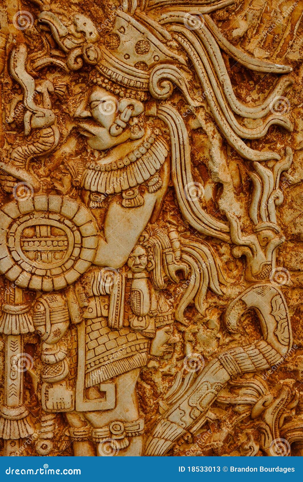 Guerrier indien maya image stock. Image du ecran, guerre - 18533013