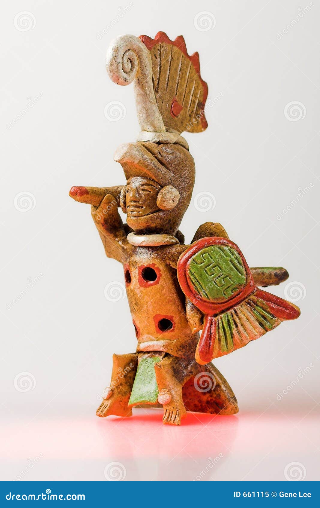 Guerriero azteco immagine stock. Immagine di handmade, messico - 661115