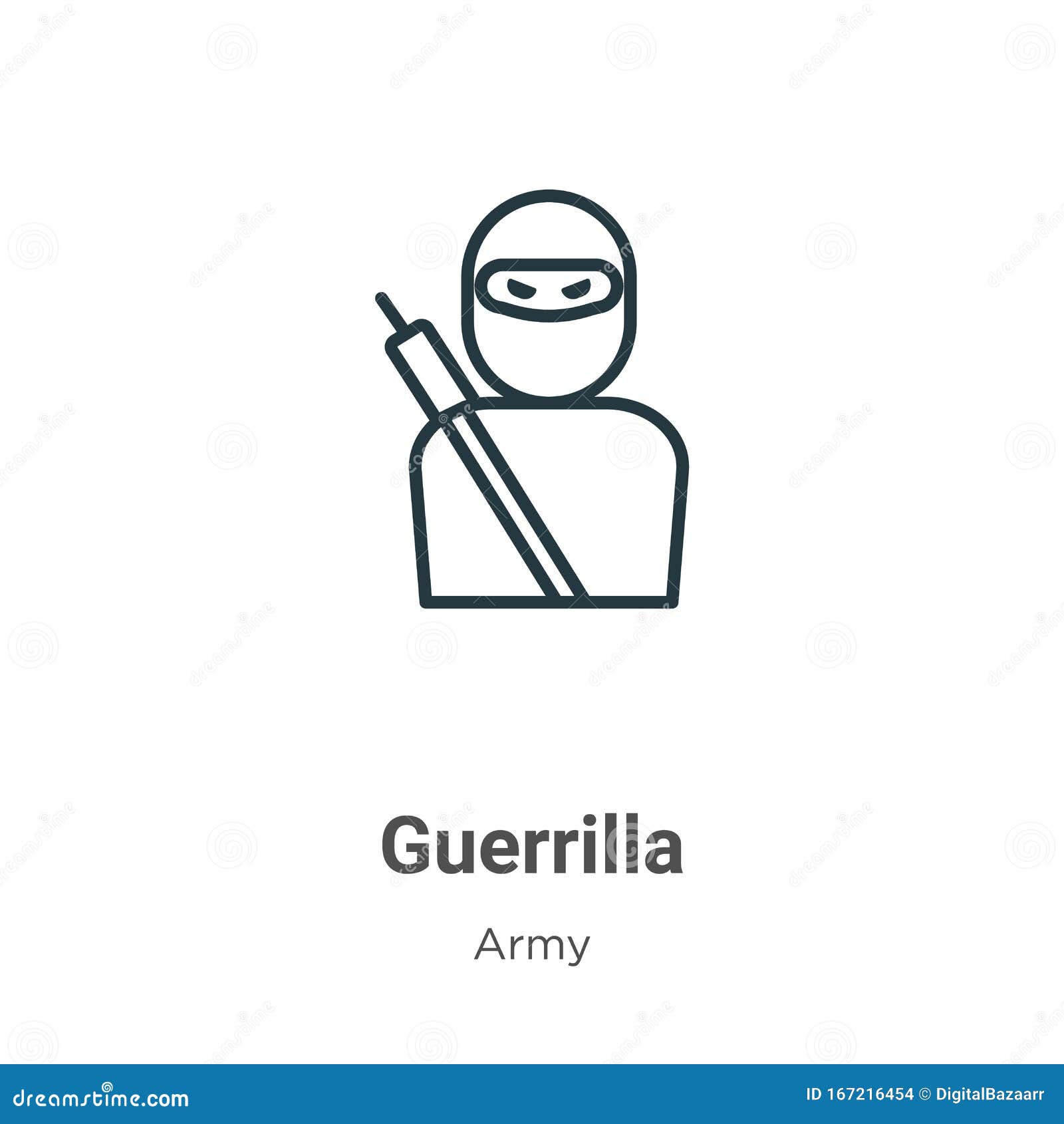 Guerrilla Icon. Trendy Guerrilla Logo Concept On White Background From ...