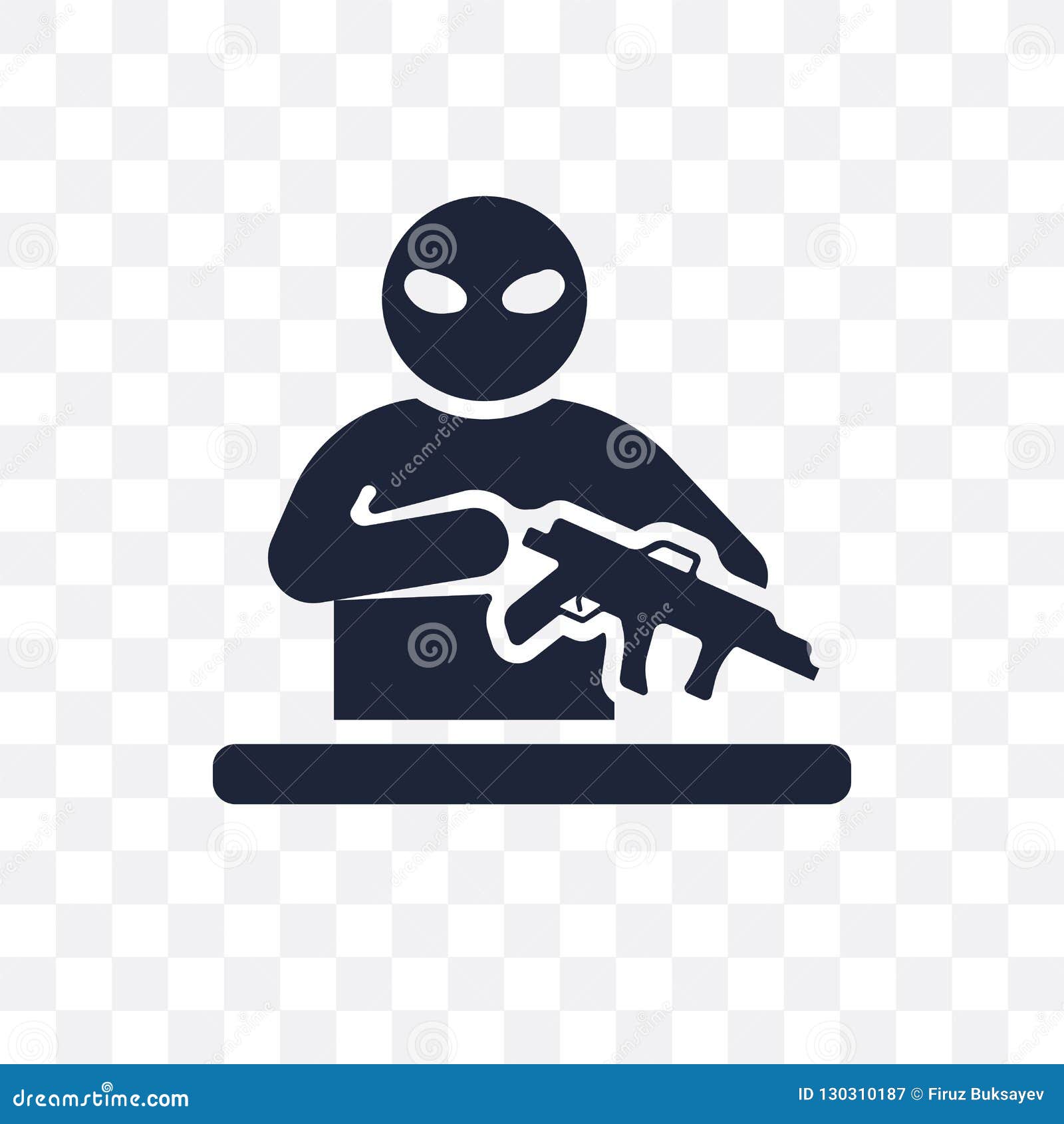 Guerrilla Transparent Icon. Guerrilla Symbol Design from Army Co Stock ...