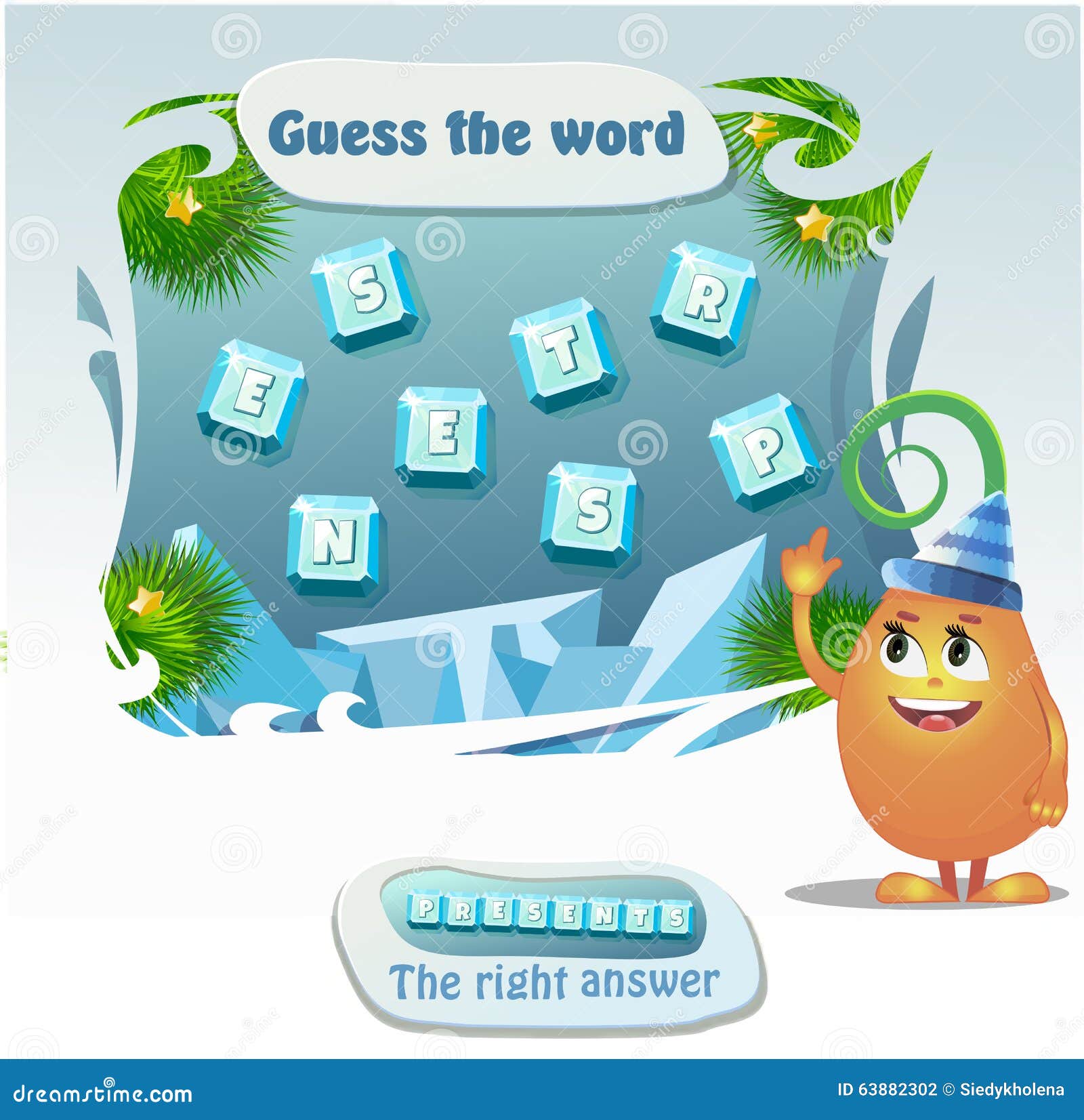 Guess the word stock illustration. Illustration of difference - 63882302