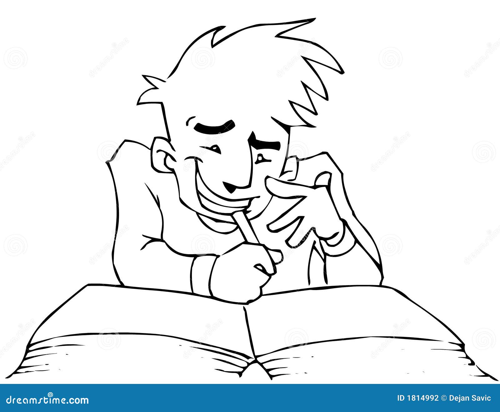 Someone Signing In Book Clipart