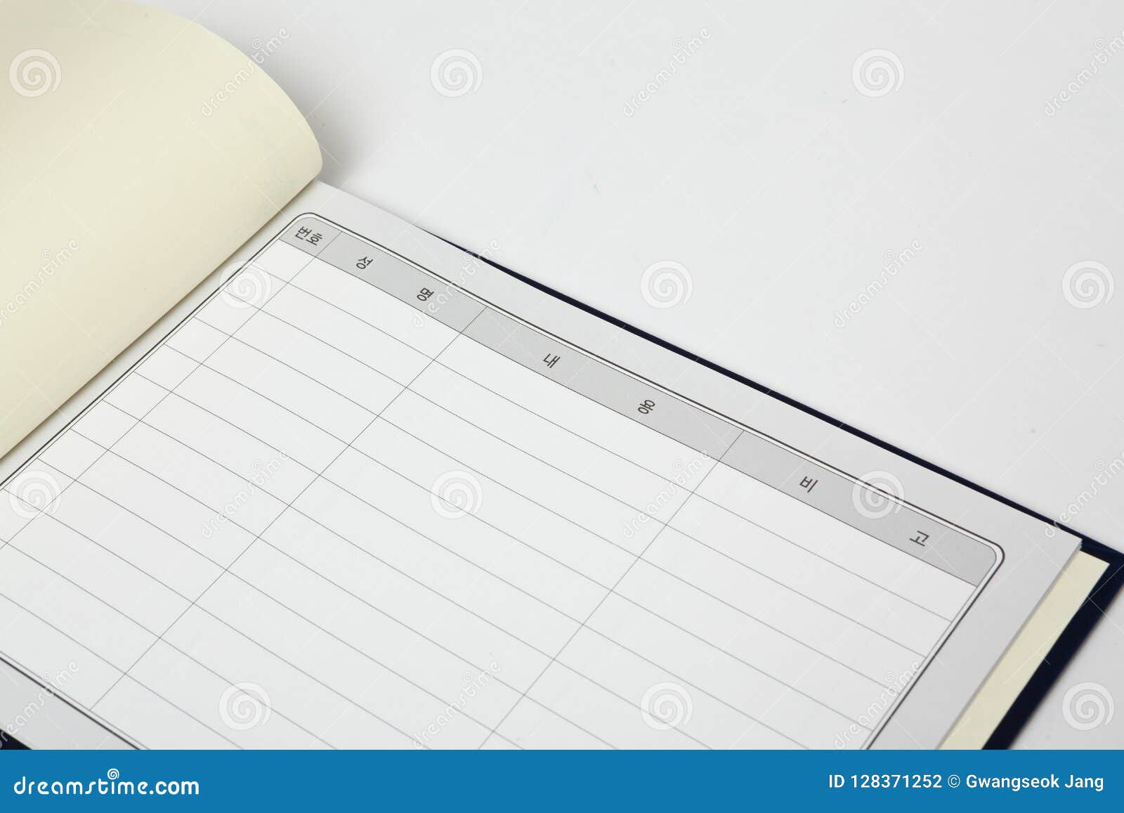 Guest Book on White Background Stock Photo - Image of guest, hotel ...