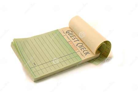 Guest check stock photo. Image of overdue, cost, meal - 4899226