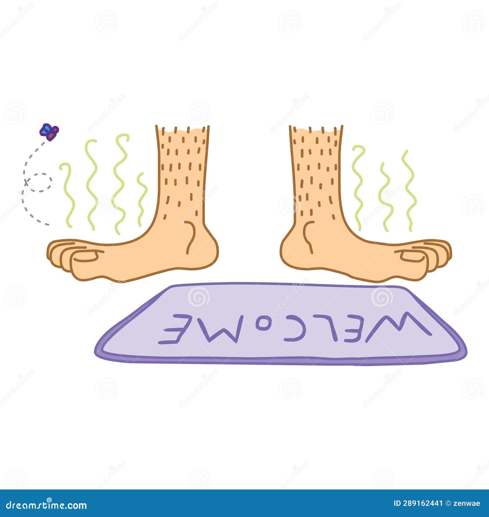 Smelly Foot With Bacteria. Dirty Foot.Dirty Foot Facts Concept - Stock ...