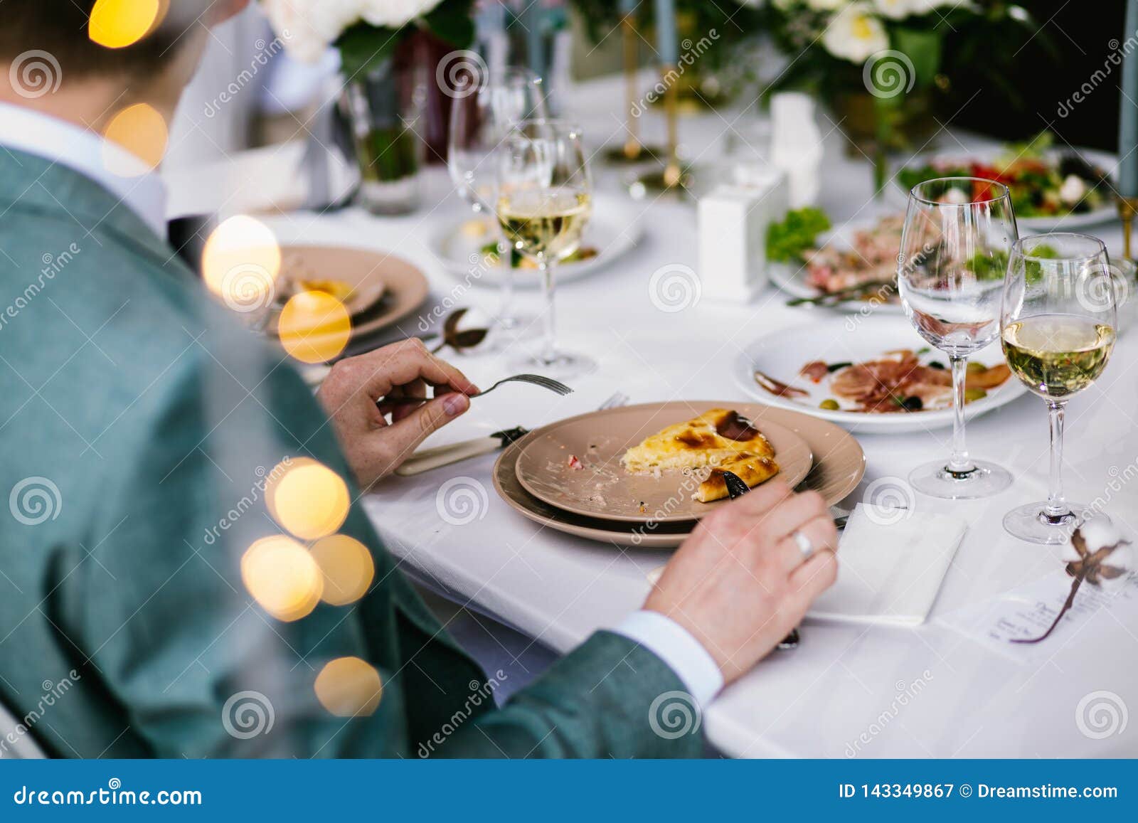 Guest eats on the event stock image. Image of dinner - 143349867