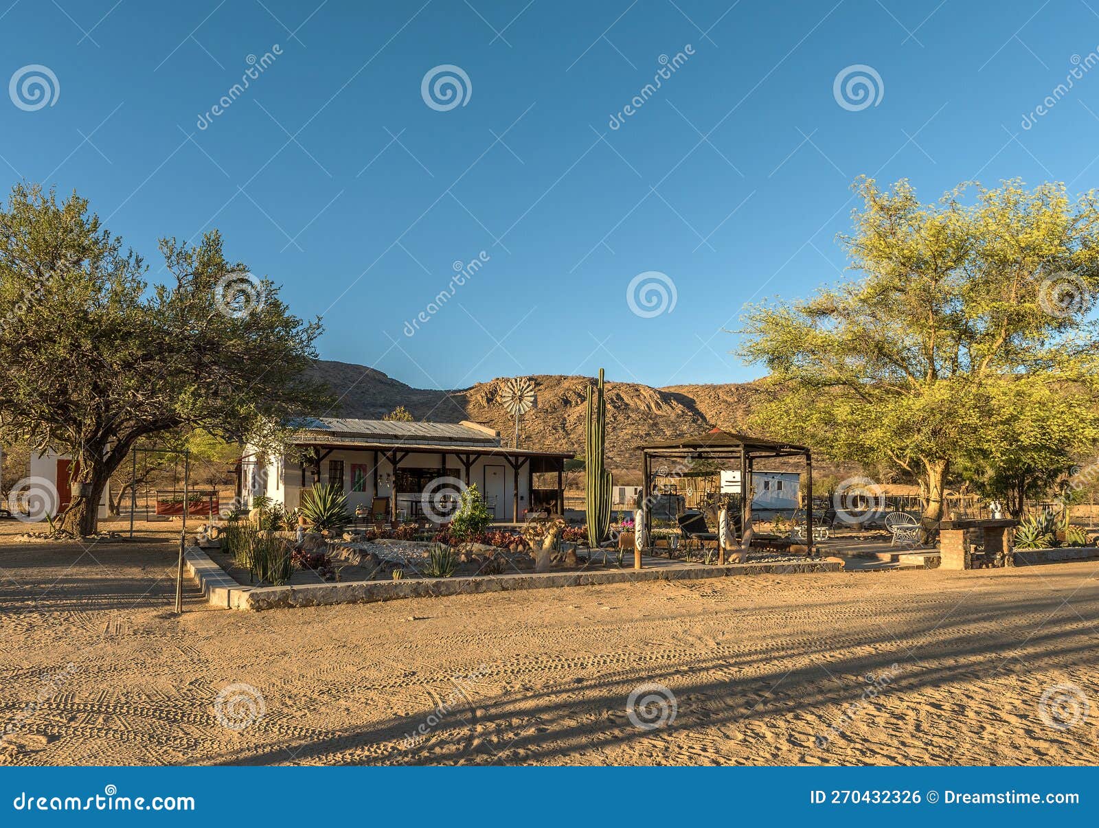 Guest Farm in the Namibian Erongo Mountains Stock Photo - Image of ...
