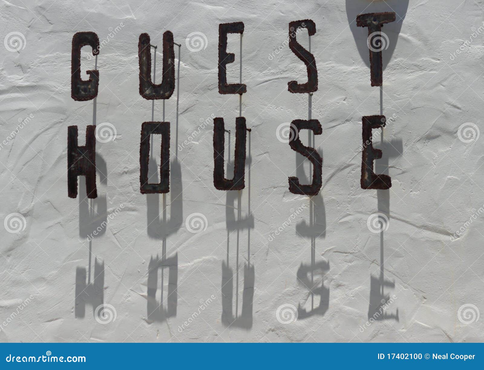 Guest House sign stock photo. Image of guest, house, metal - 17402100
