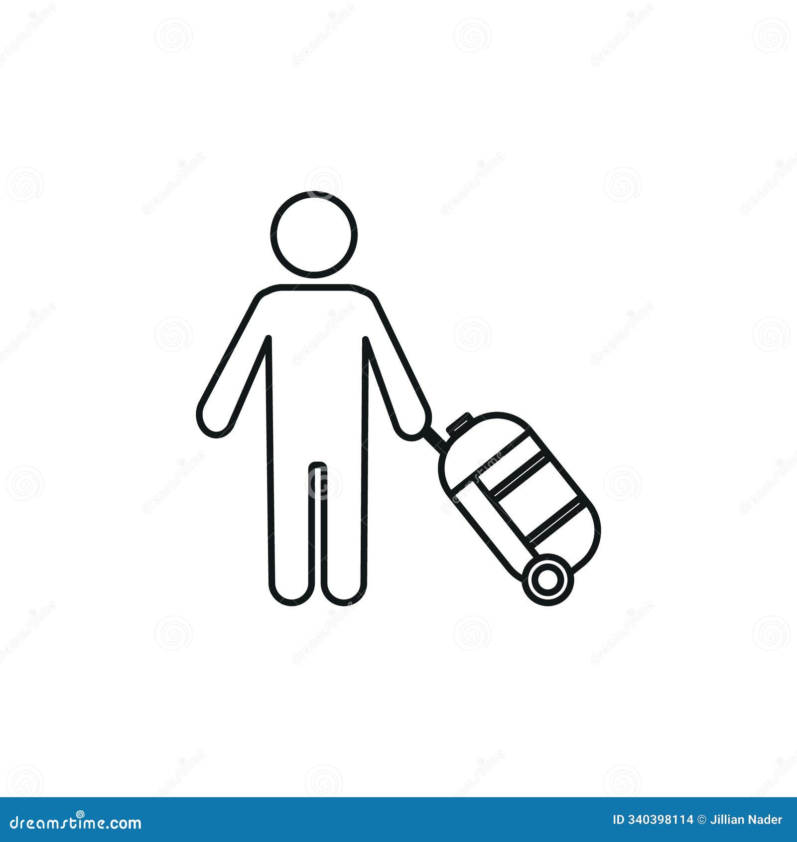 Guest Icon Flat Line Symbol Set Stock Illustration - Illustration of ...