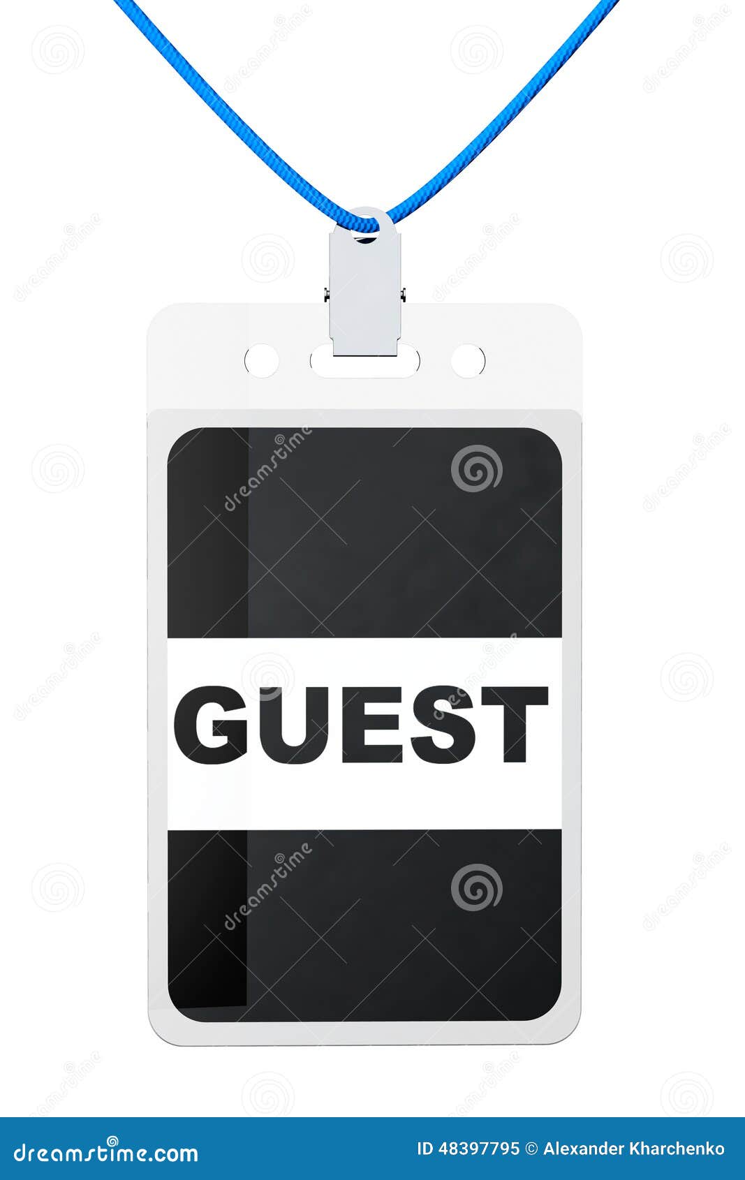 Guest Identification card stock illustration. Illustration of identify ...