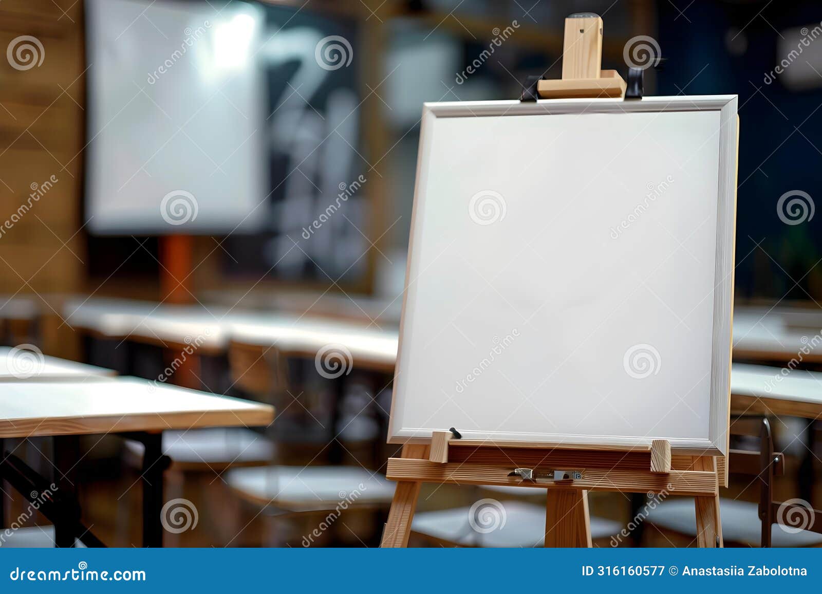 Guest List or Digital Art Drawing: Blank White Board. Concept Digital ...
