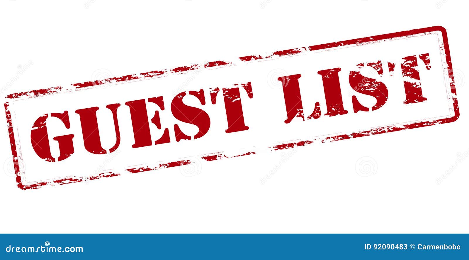 Guest list stock illustration. Illustration of symbol - 92090483