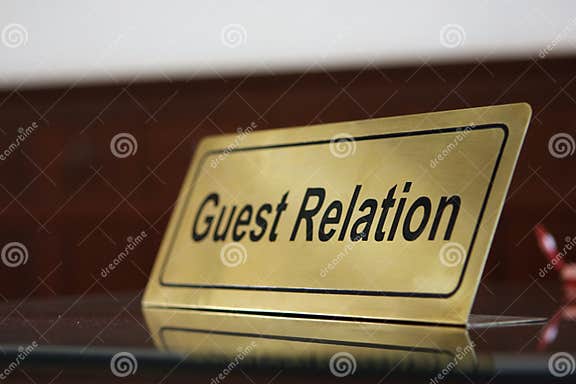 Guest relation stock photo. Image of inscription, reflection - 7575958