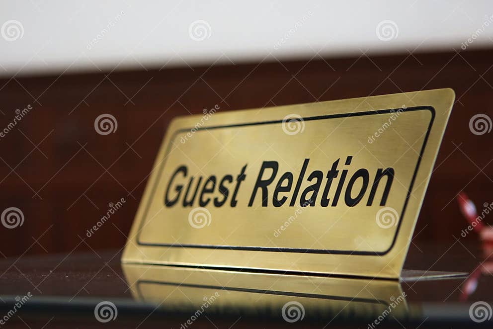 Guest relation stock photo. Image of inscription, reflection - 7575958