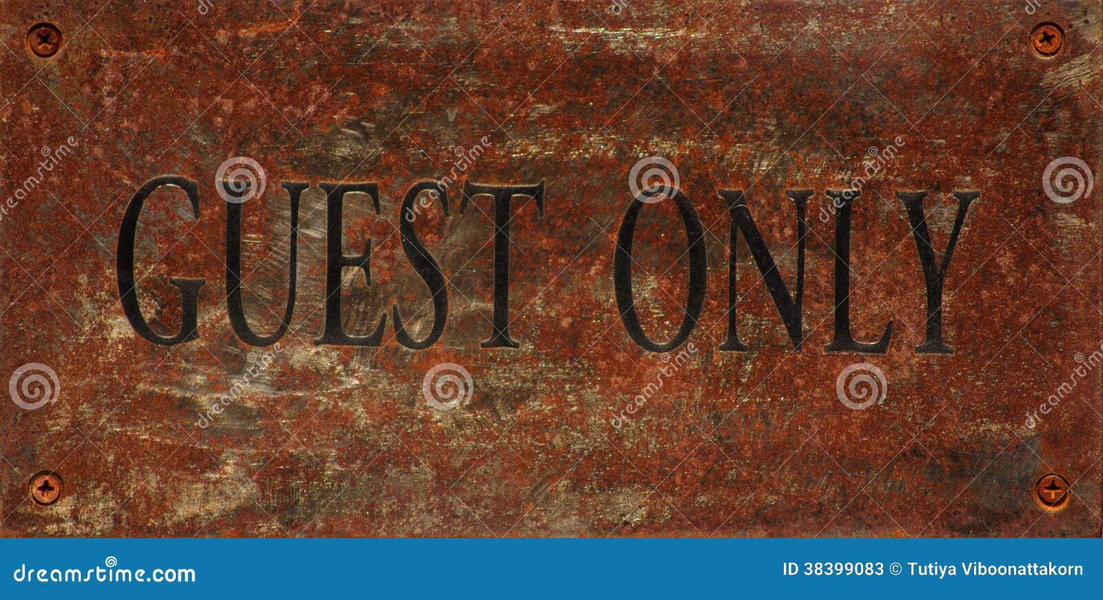 Guest only sign stock image. Image of forbidden, antique - 38399083
