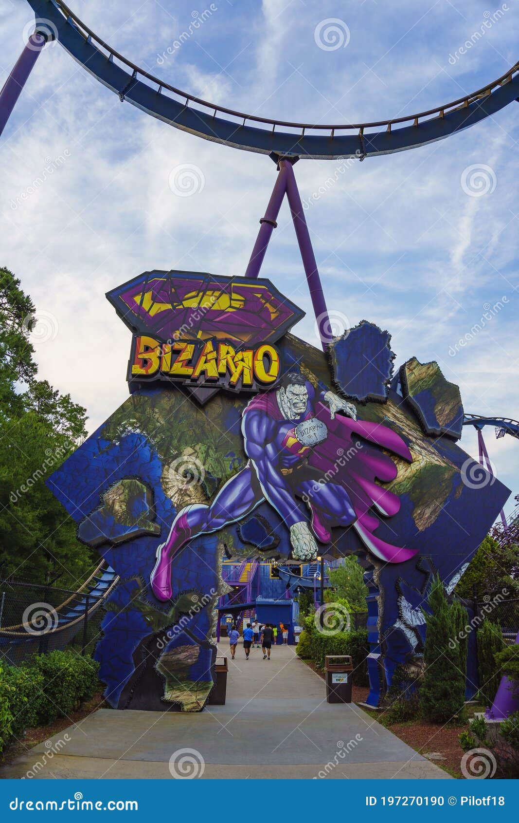 Bizarro Roller Coaster at Six Flags Great Adventure in Jackson Township ... Bizarro Roller Coaster at Six Flags Great Adventure in Jackson Township ...