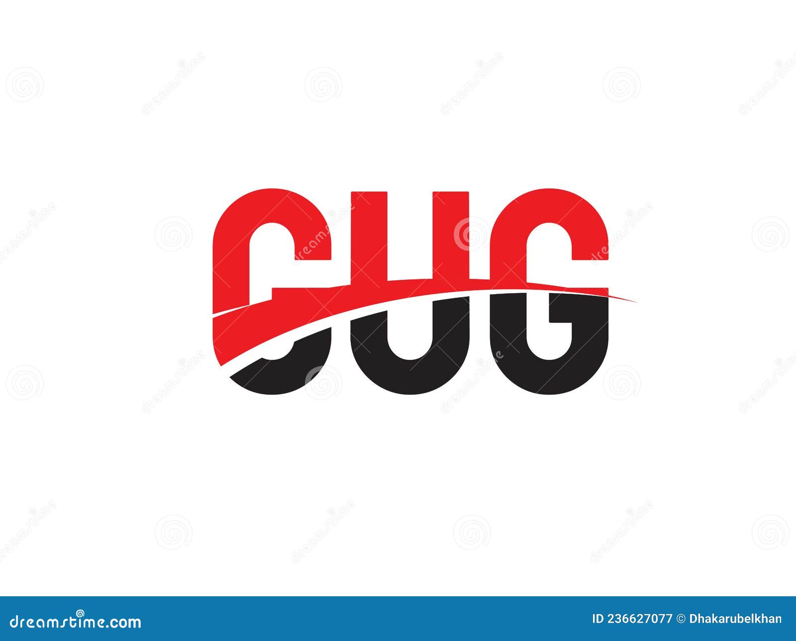 GUG Letter Initial Logo Design Vector Illustration Stock Vector ...