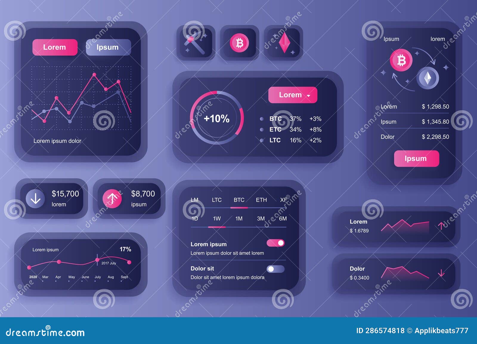 Gui Elements For Cryptocurrency Mobile App Cryptocurrency Mining