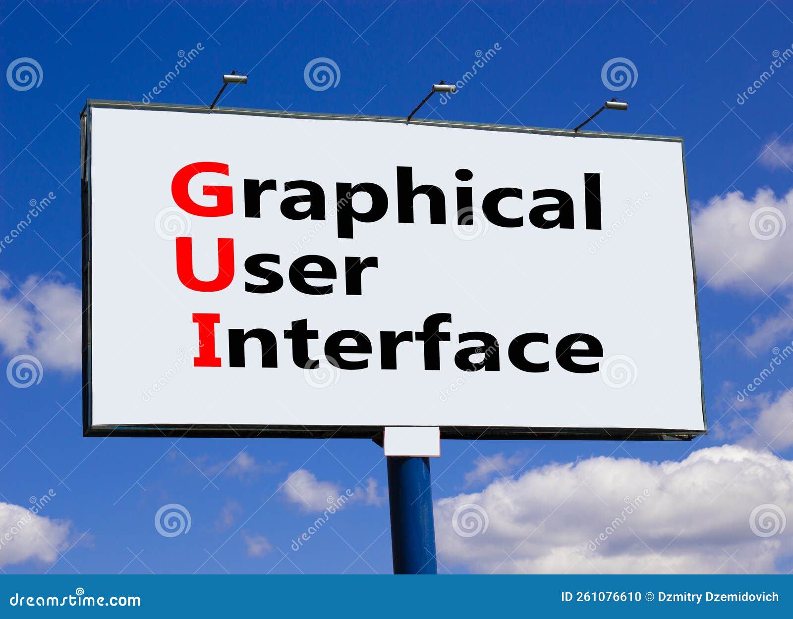 GUI Graphical User Interface Symbol. Concept Words GUI Graphical User ...