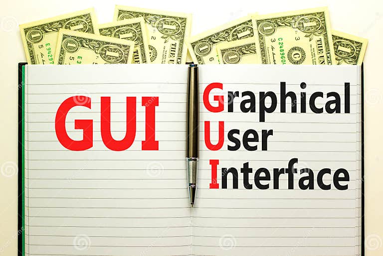 GUI Graphical User Interface Symbol. Concept Words GUI Graphical User ...