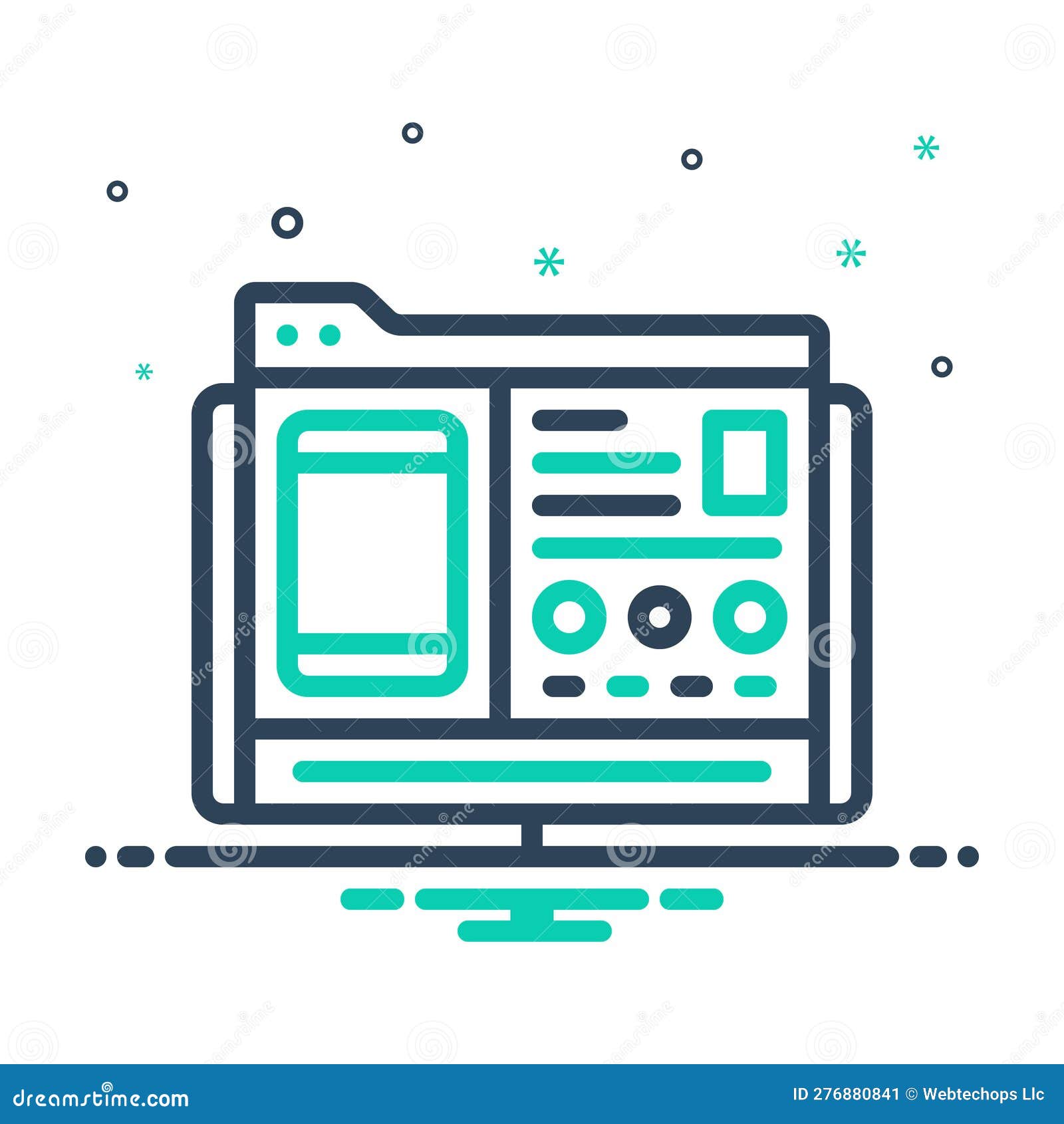 Mix Icon for Gui, Graphical and Software Stock Vector - Illustration of ...