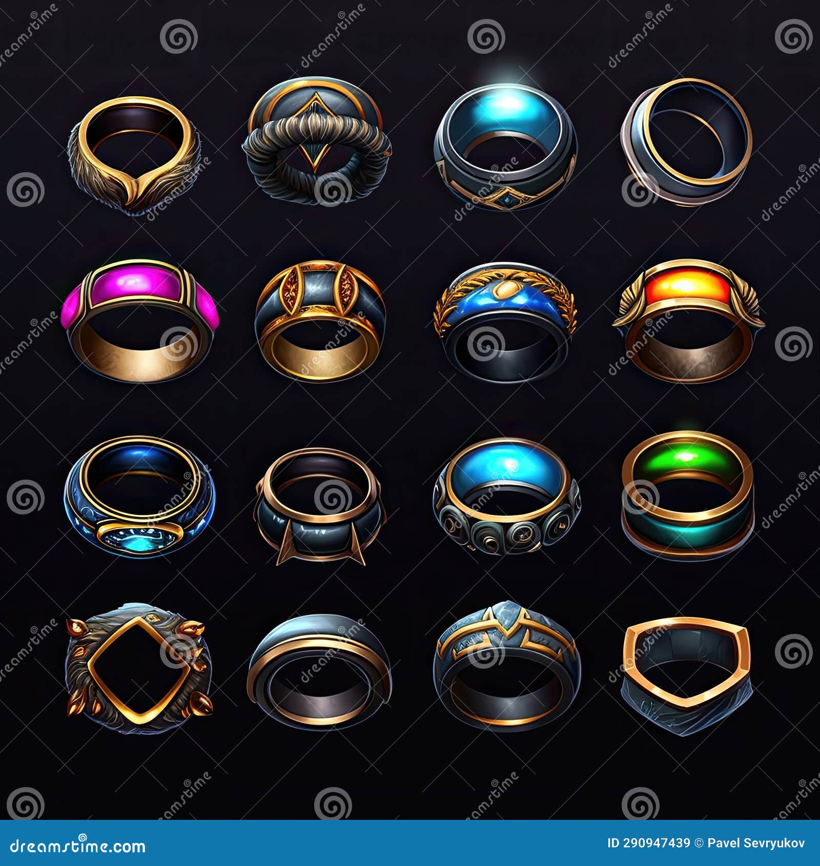 Gui Ring Circle Game Ai Generated Stock Image - Image of fantasy, game ...