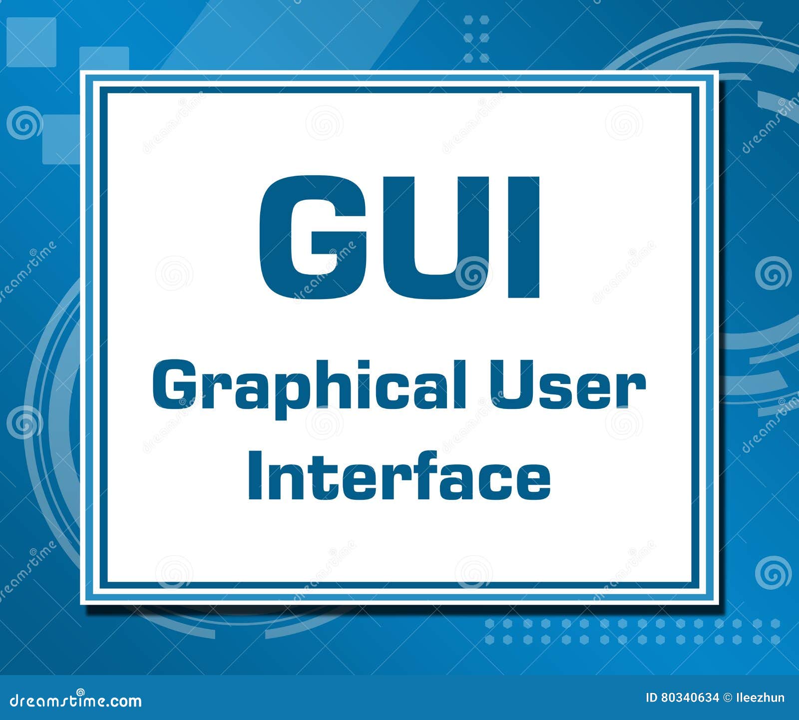GUI Technical Blue Background Stock Illustration - Illustration of ...