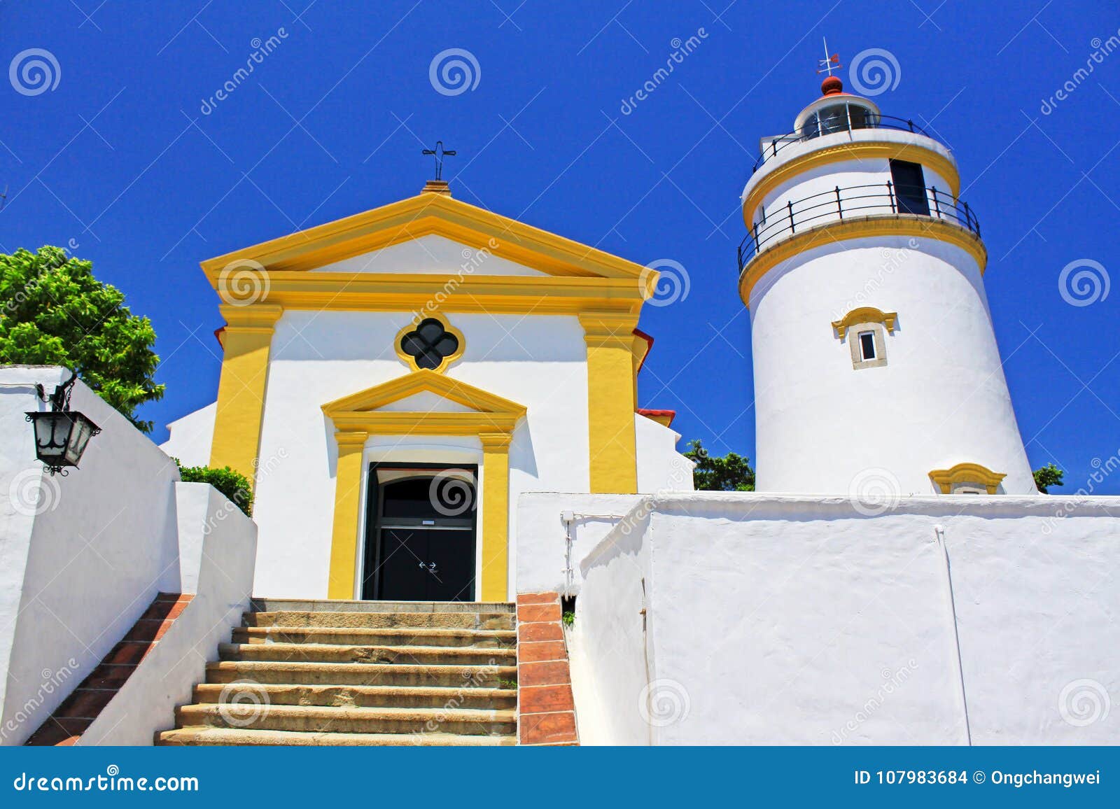 Guia Fortress Lighthouse, Macao, China Foto de archivo - Imagen de ...