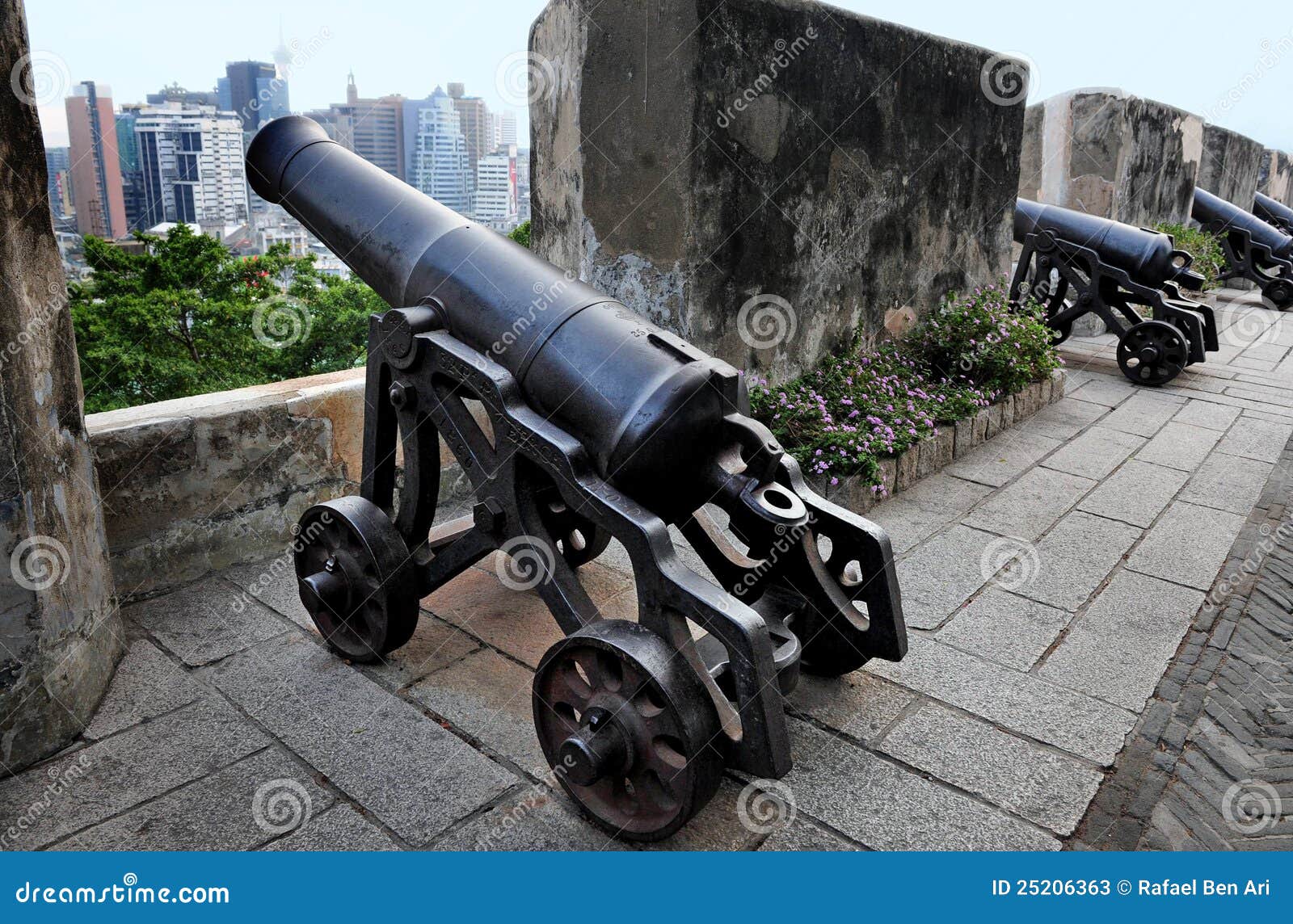 Guia Fortress Macau stock image. Image of armory, gunnery - 25206363