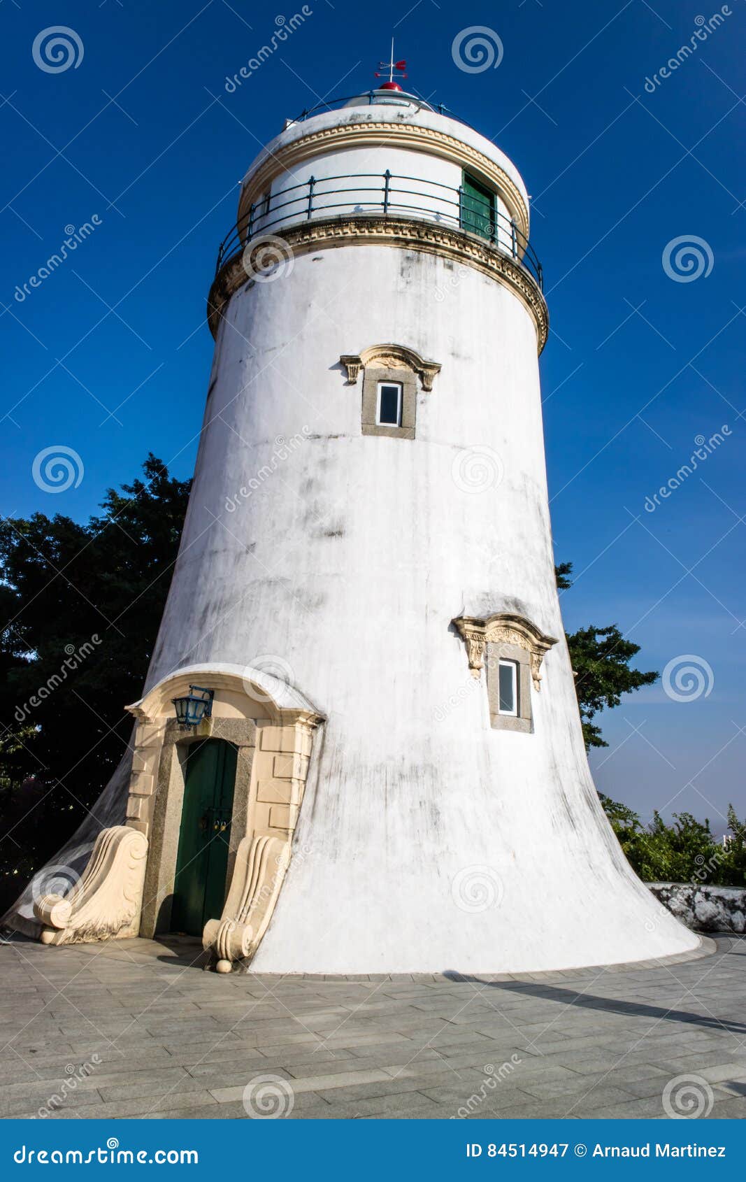 Guia lighthouse in Macau stock image. Image of alert - 84514947