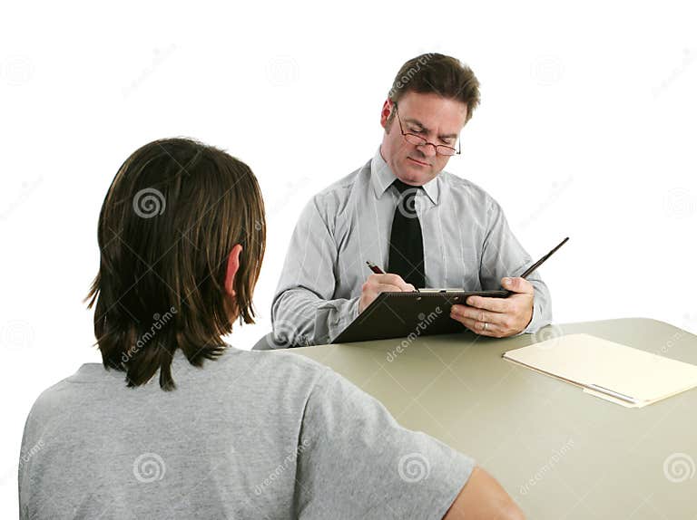 Guidance Counselor - Taking Notes Stock Photo - Image of evaluation ...