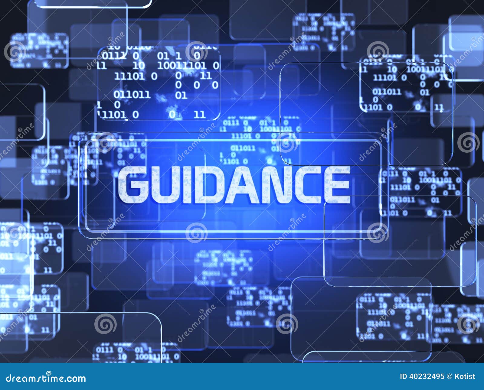 Guidance screen concept stock illustration. Illustration of click ...