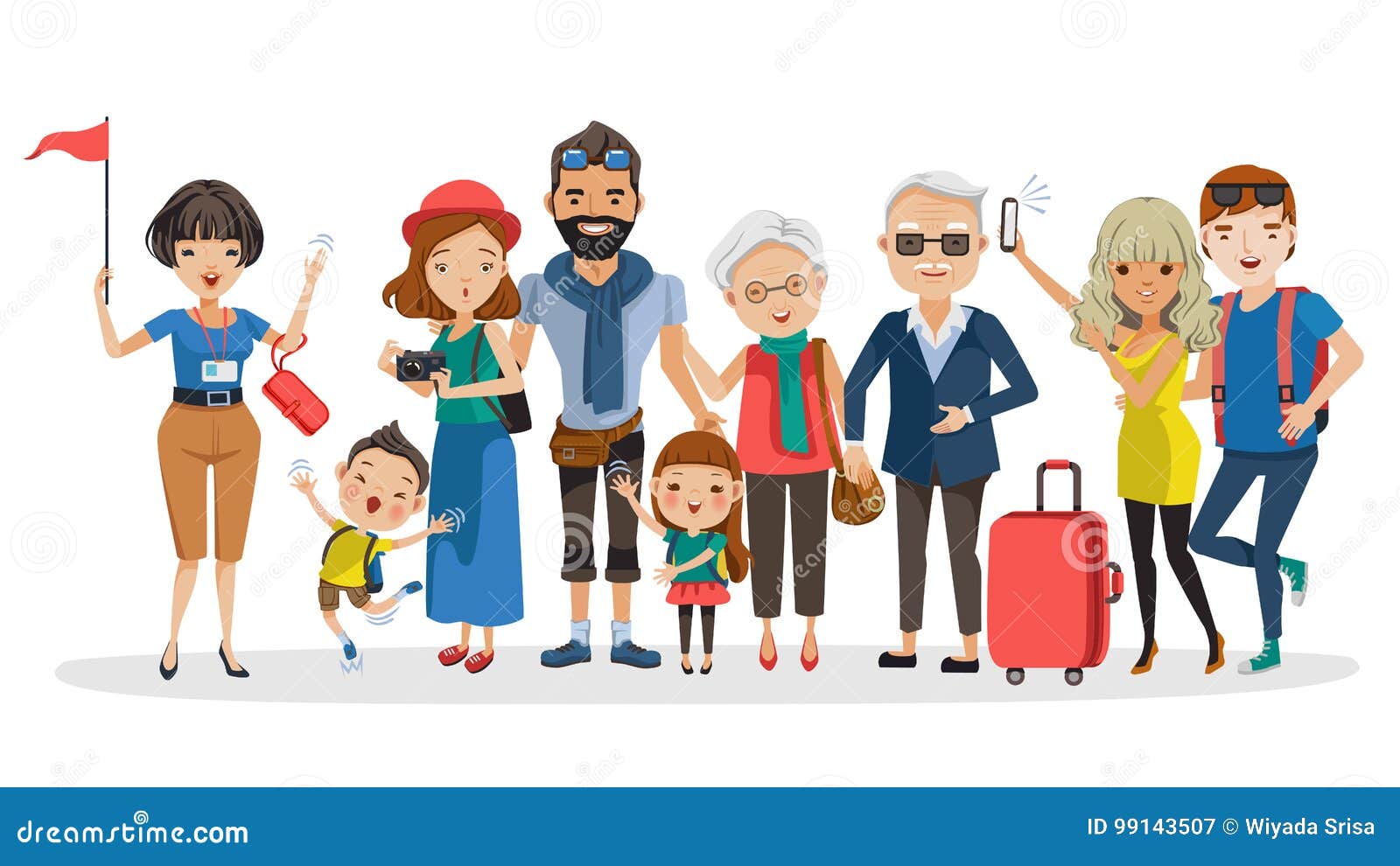 Guide illustration de vecteur. Illustration du porter - 99143507