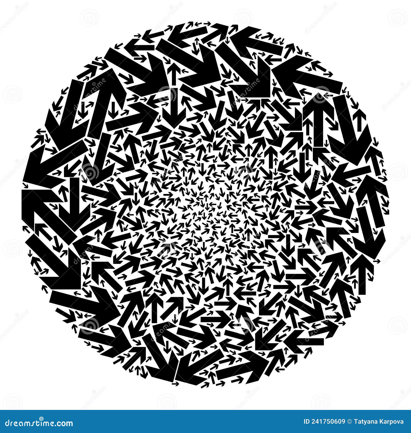 Guide Arrow Icon Round Cluster Mosaic Stock Vector - Illustration of ...