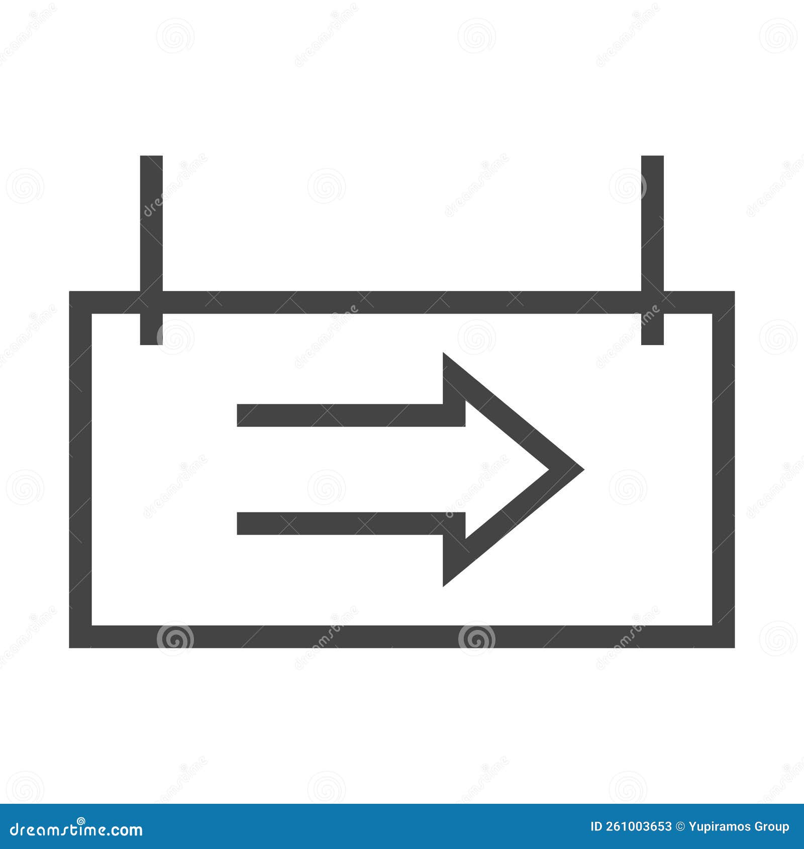 Guide arrow signboard stock vector. Illustration of road - 261003653