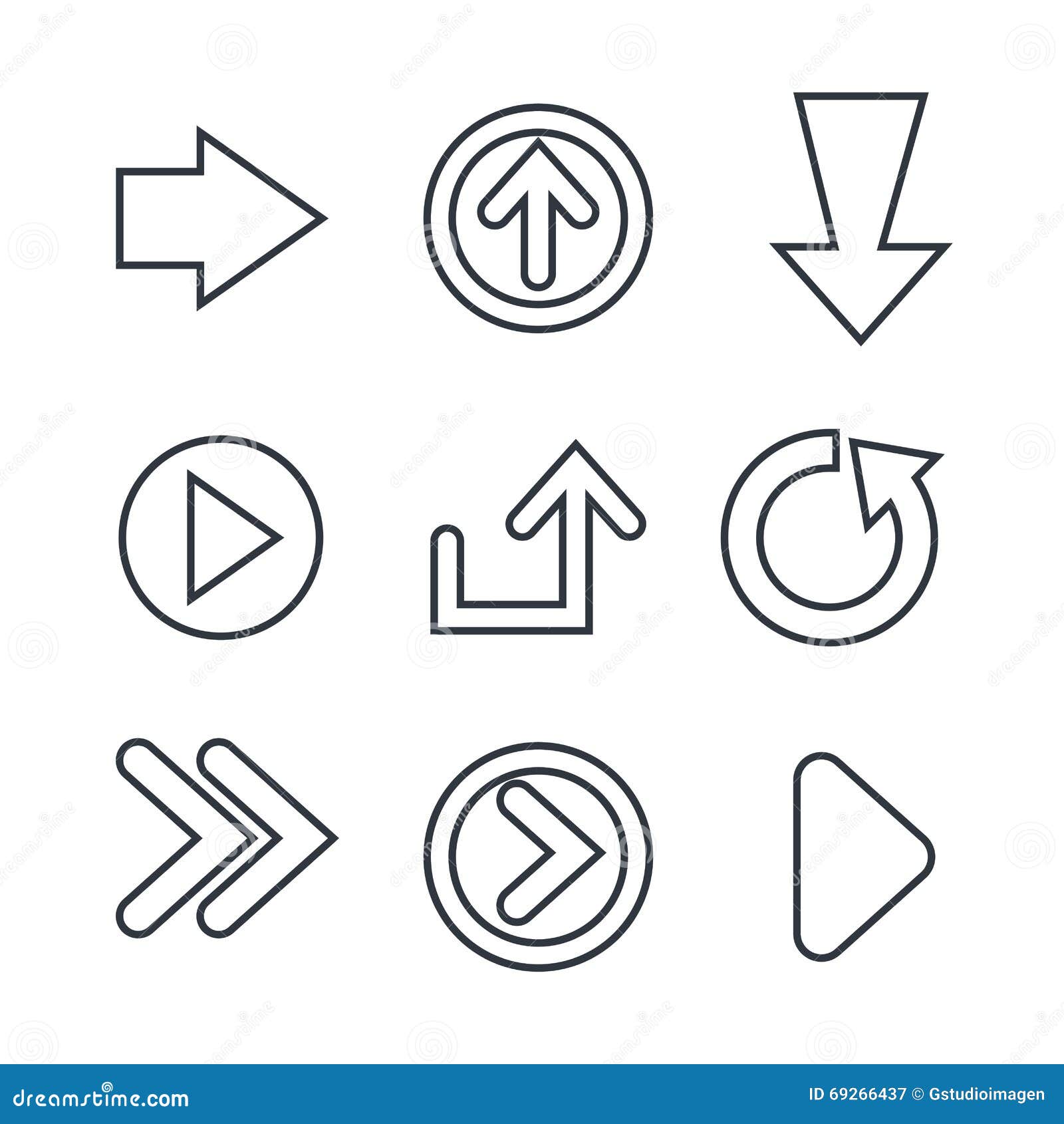 Guide arrows design stock illustration. Illustration of directional ...